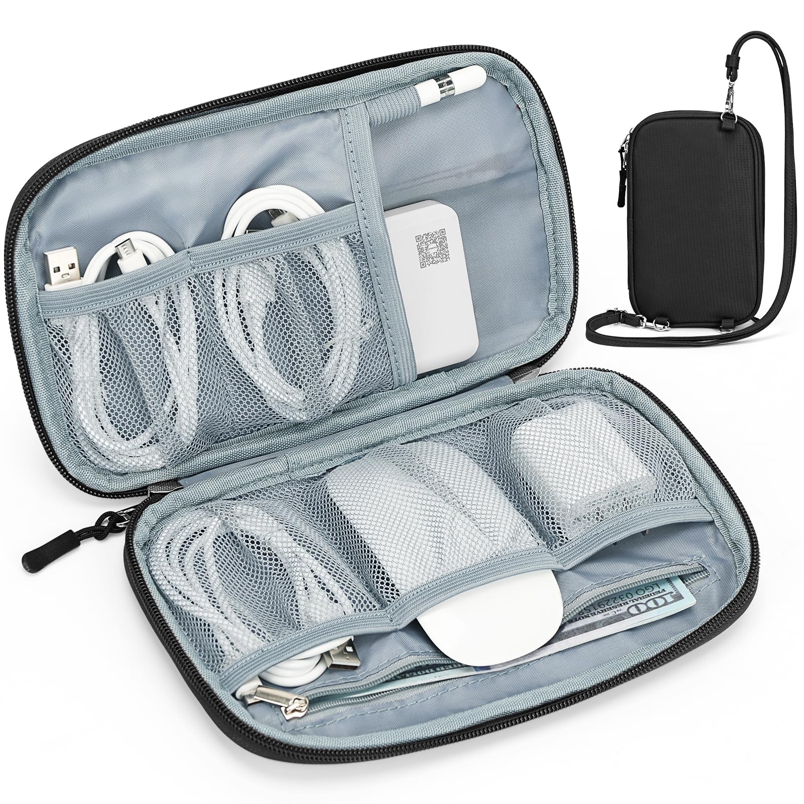 Amazon.com: CiCiKiea Travel Cable Organizer Pouch - Electronic ...