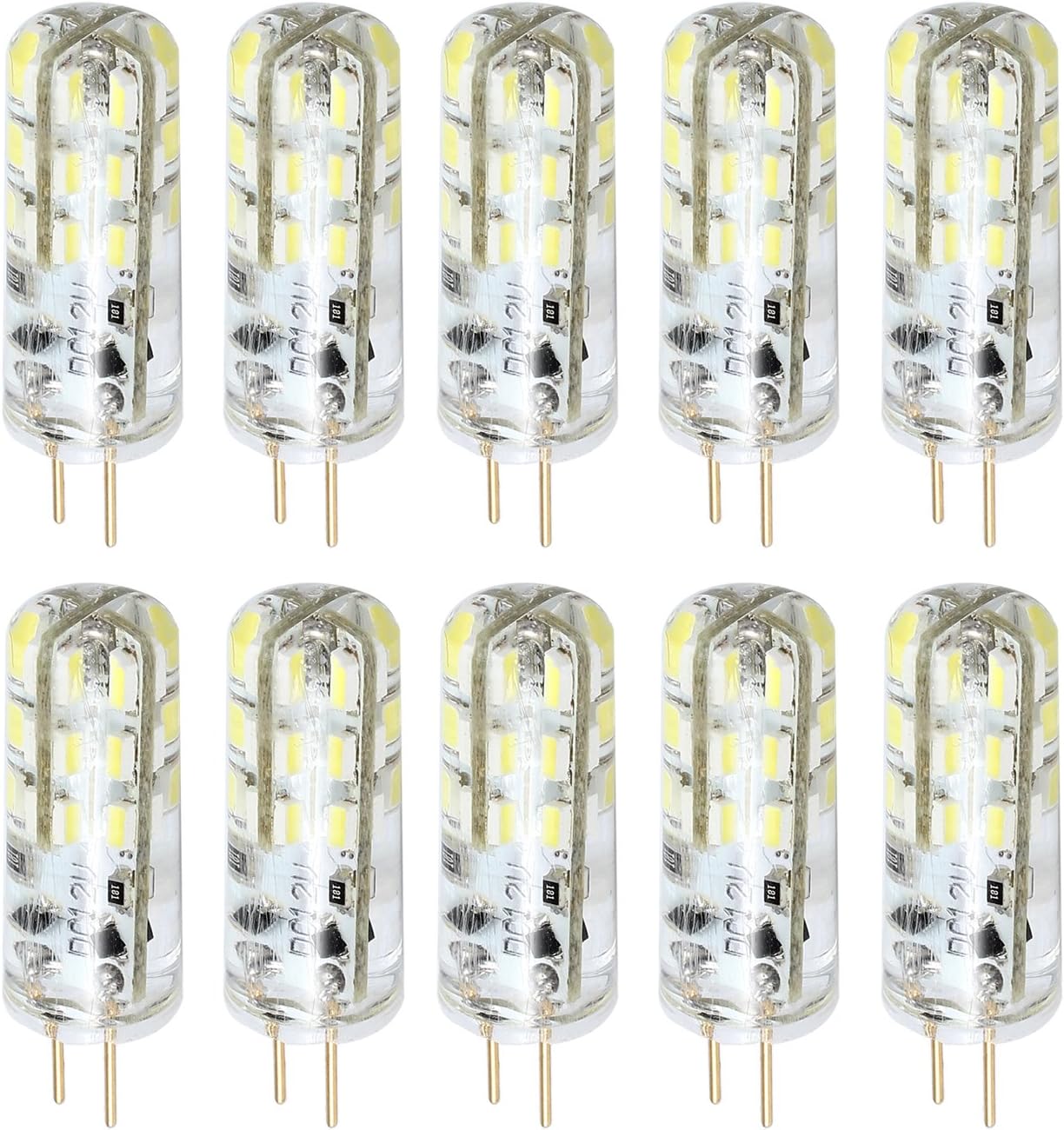 Amazon.com: Neoteck 10 pcs LED Capsule Bulb Replace Halogen Light DC ...