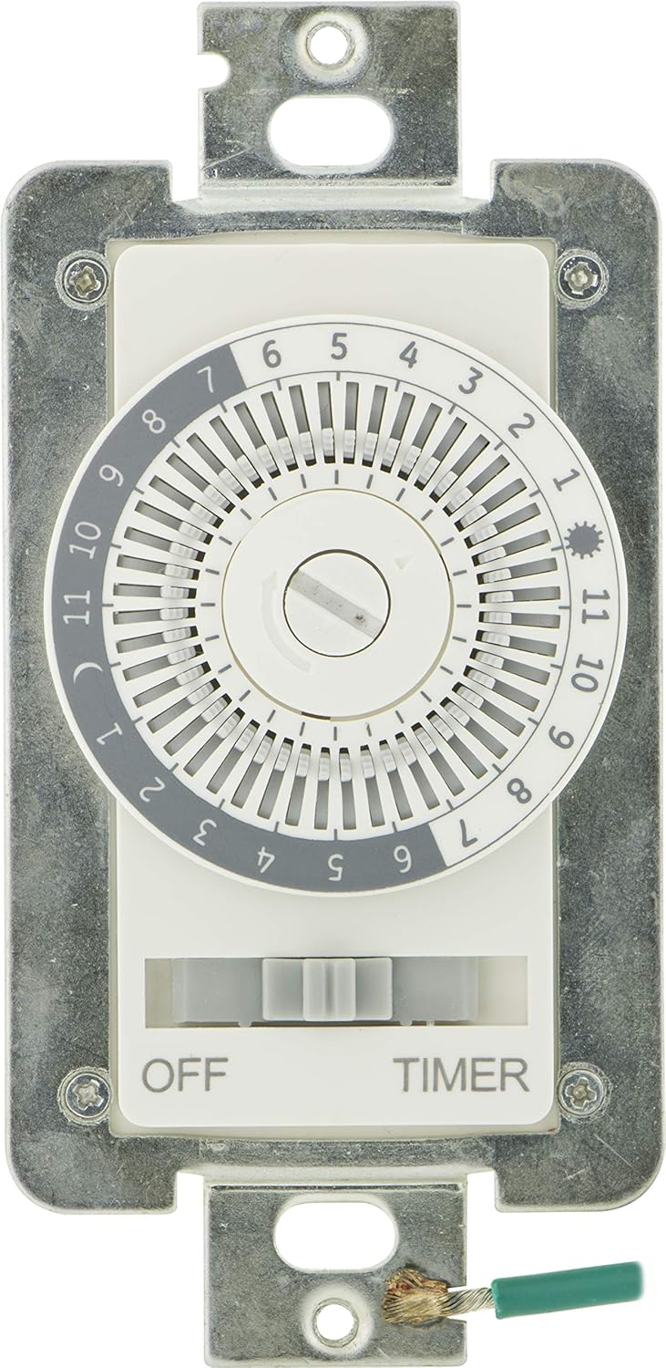 Jasco Products Company 15325 Indoor In Wall Timer, White - Electrical ...