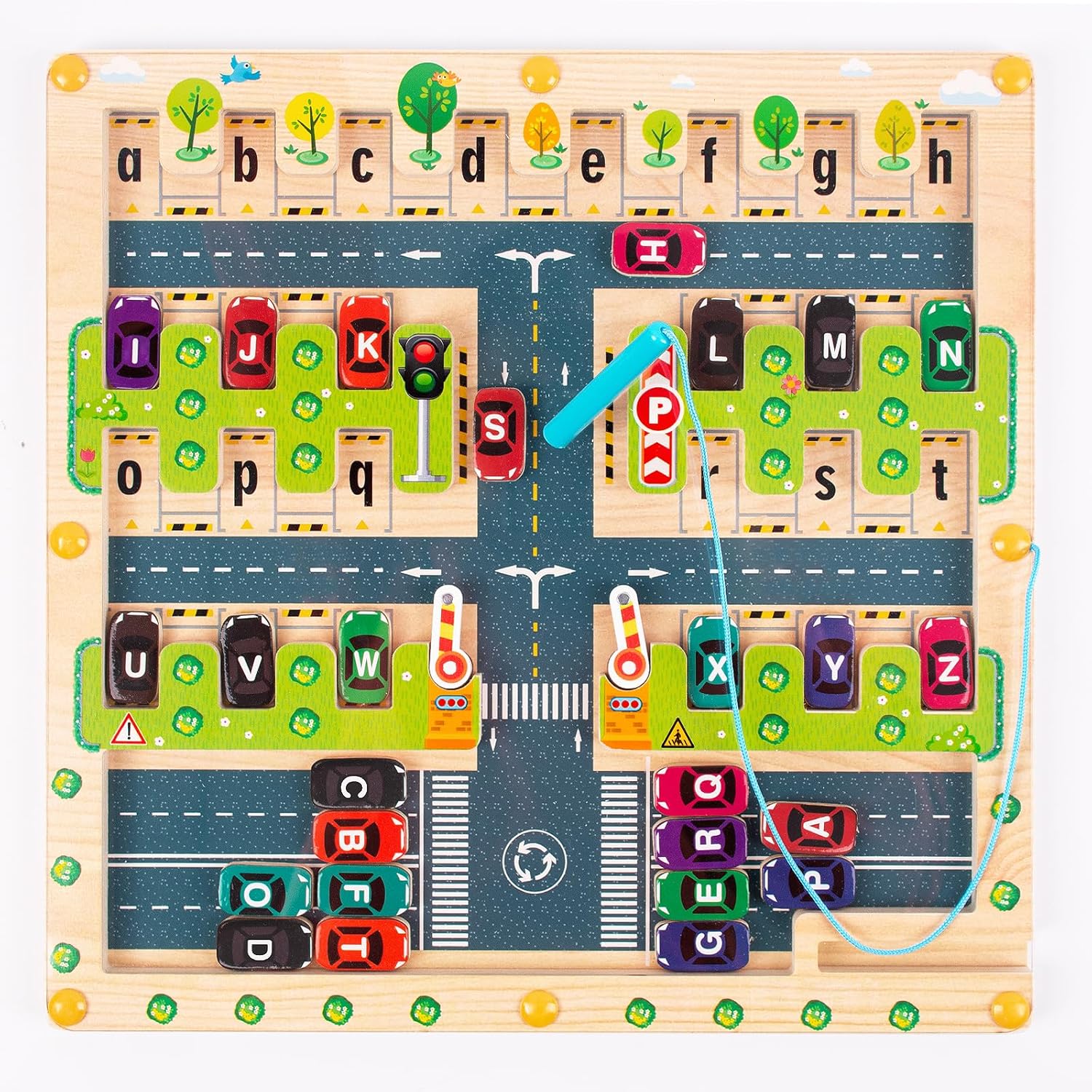 Amazon.com: INHDBOX Magnetic Alphabet Maze, Montessori Toys for Ages 2 ...