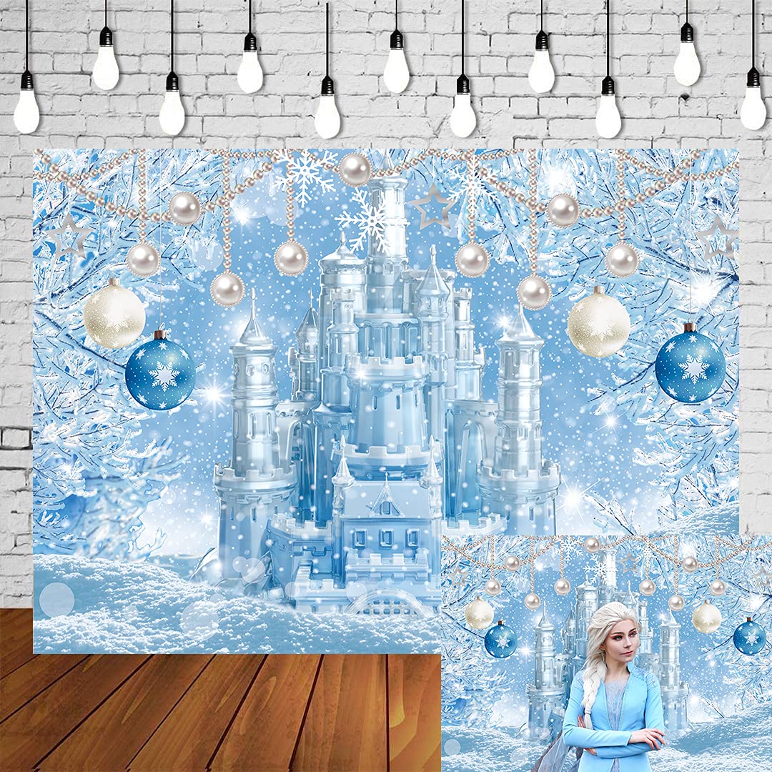 Frozen Ice Castle Background