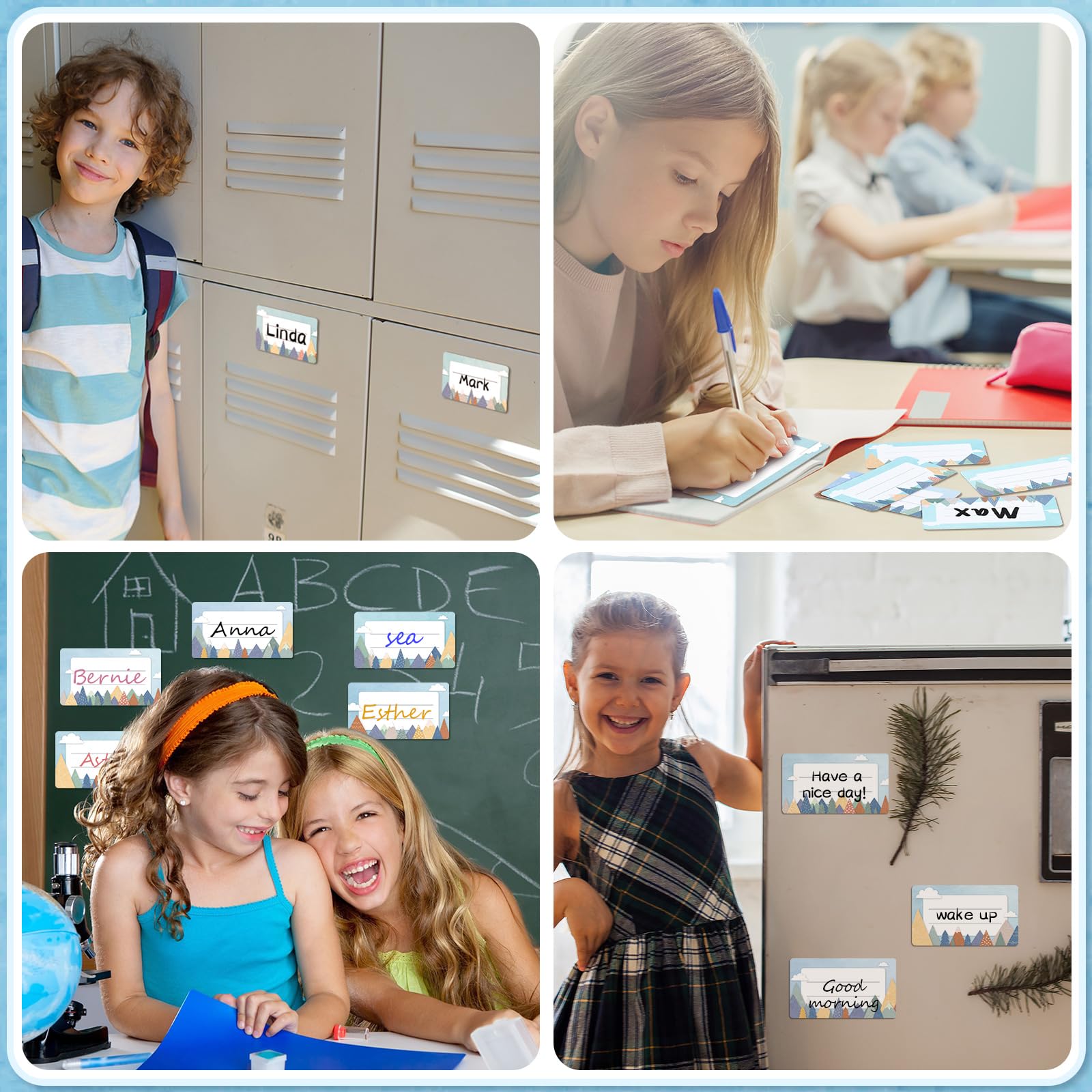 Snapklik.com : Geyee 40 Pack Magnetic Name Tags Classroom Large ...