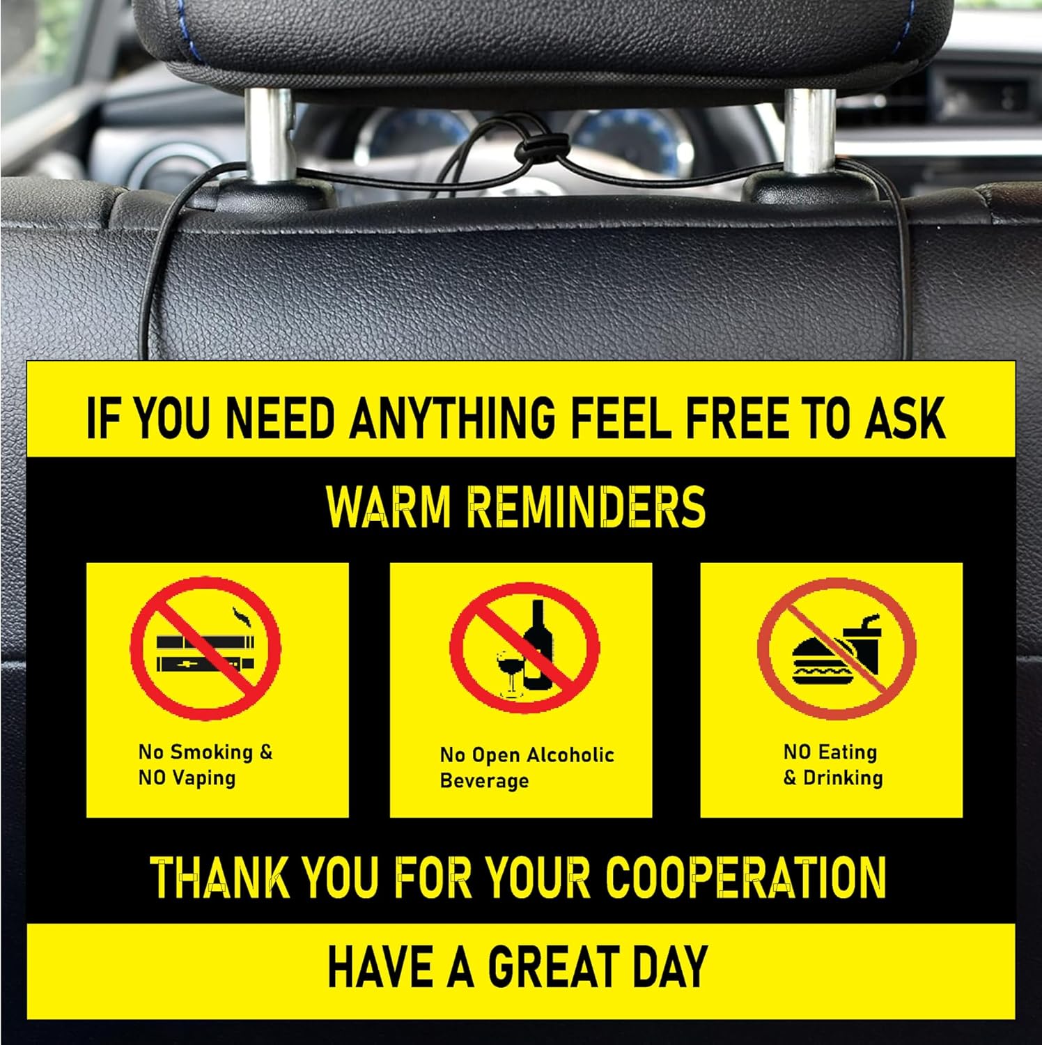 Amazon.com: Generic Tips - Five star Accessories rider-share sign for ...