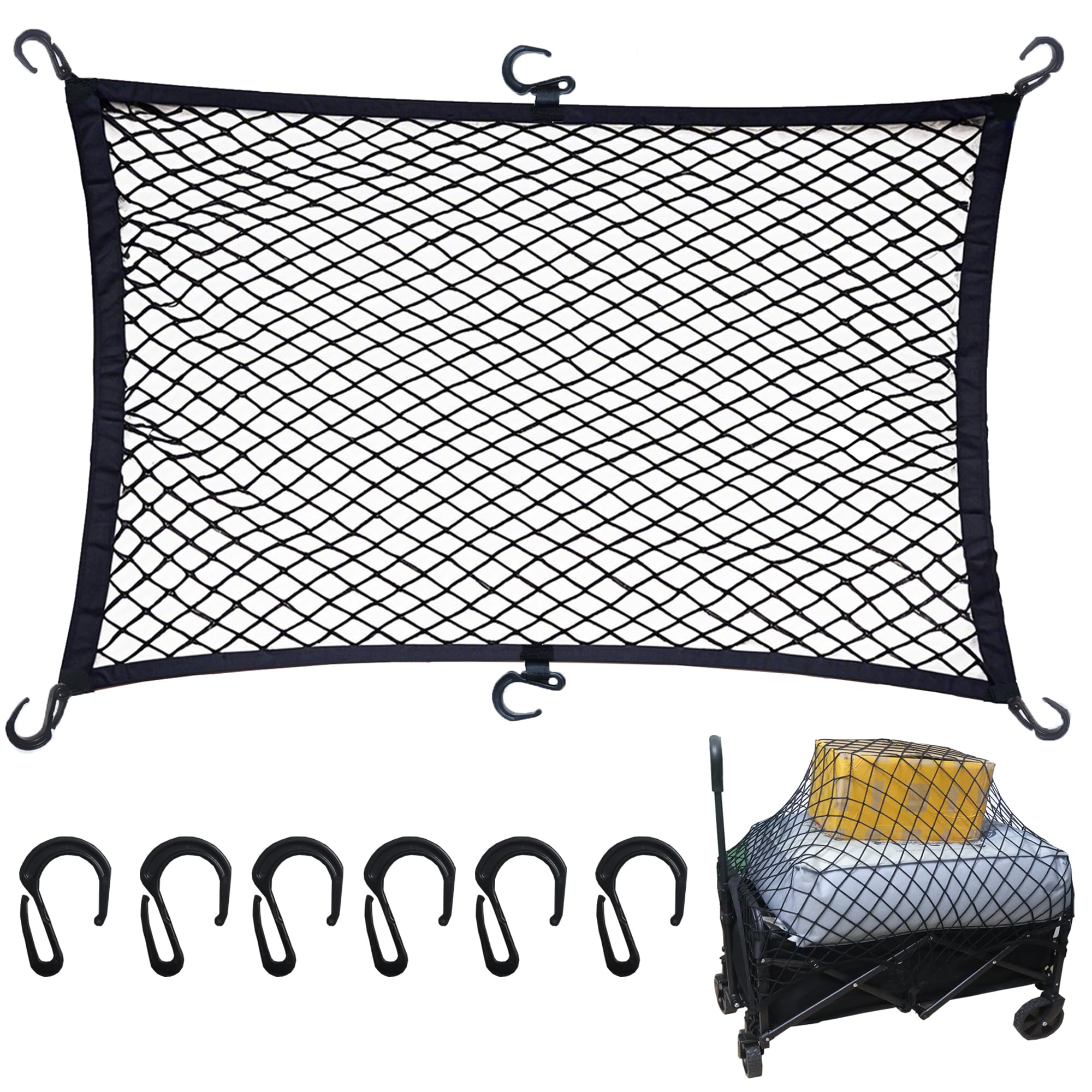 Amazon.com: Cargo Net for Utility Folding Wagon, Beach Cart,Trolley ...