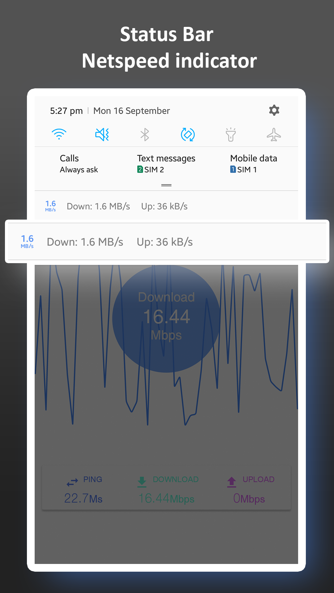 NetSpeed Indicator & Speed Test:Amazon.co.jp:Appstore for Android