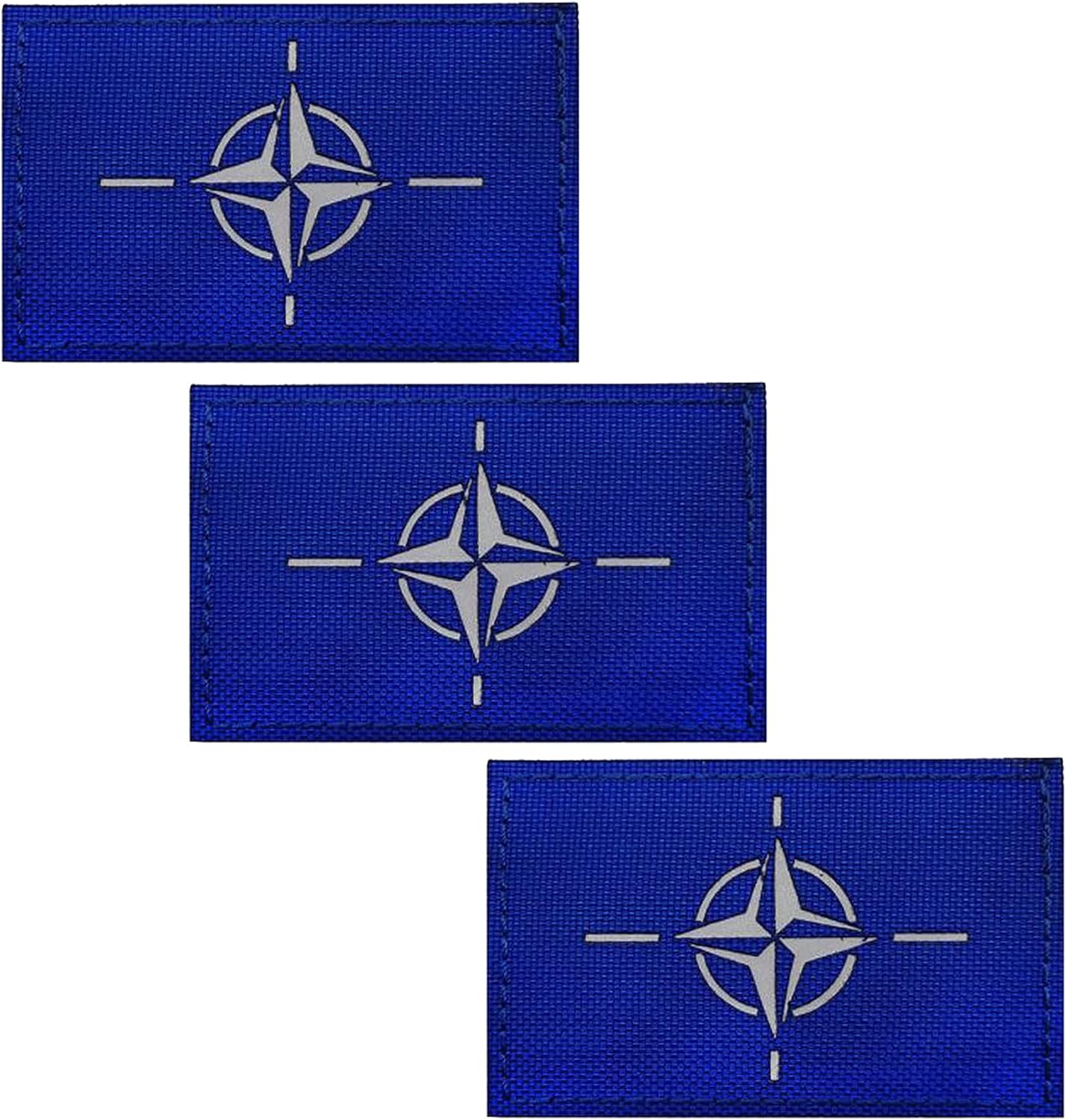 IR Infrared Reflective NATO Flag Patches, North Atlantic Treaty ...