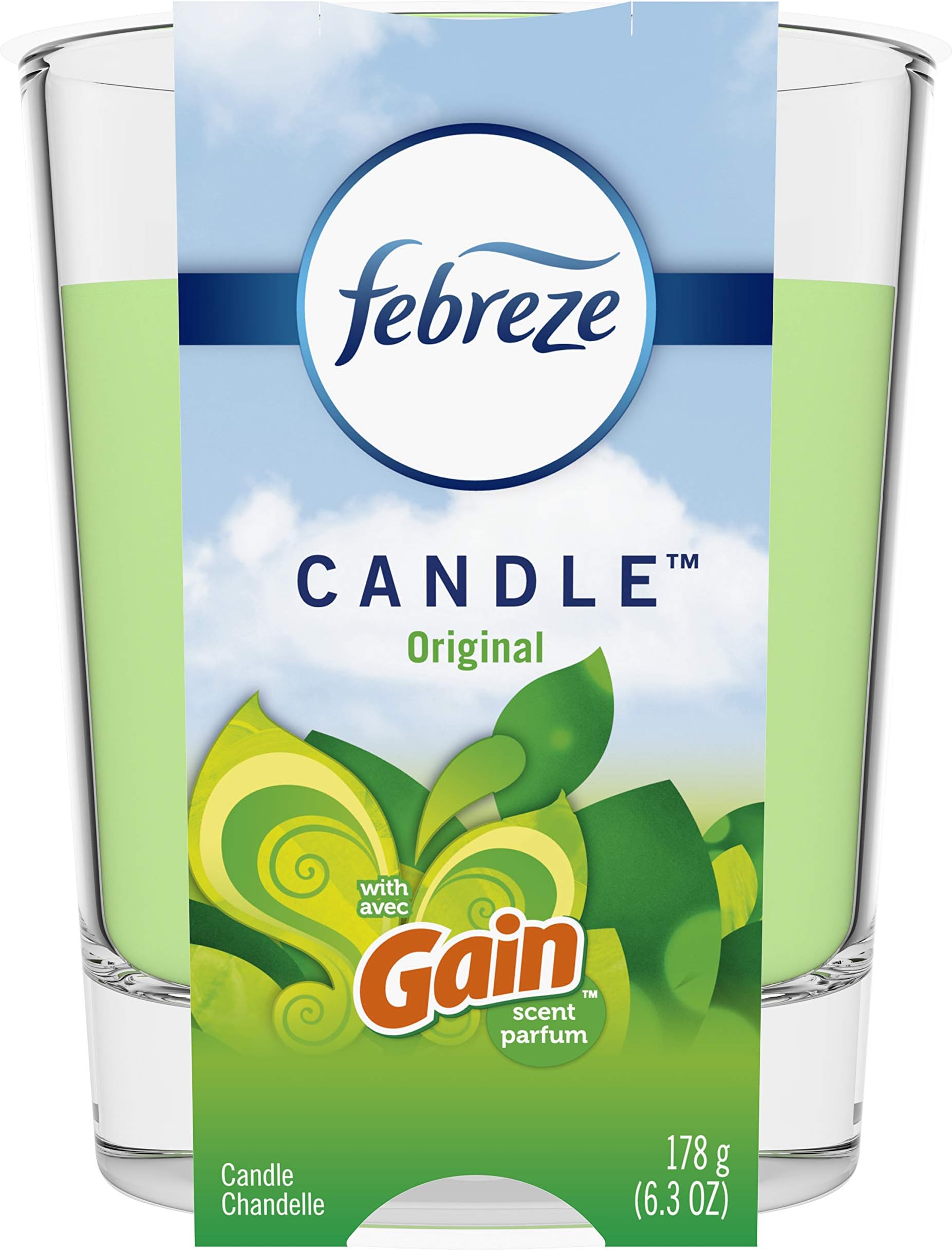 Amazon.com: Febreze Scented Air Freshener Candle, Gain Original, Home ...