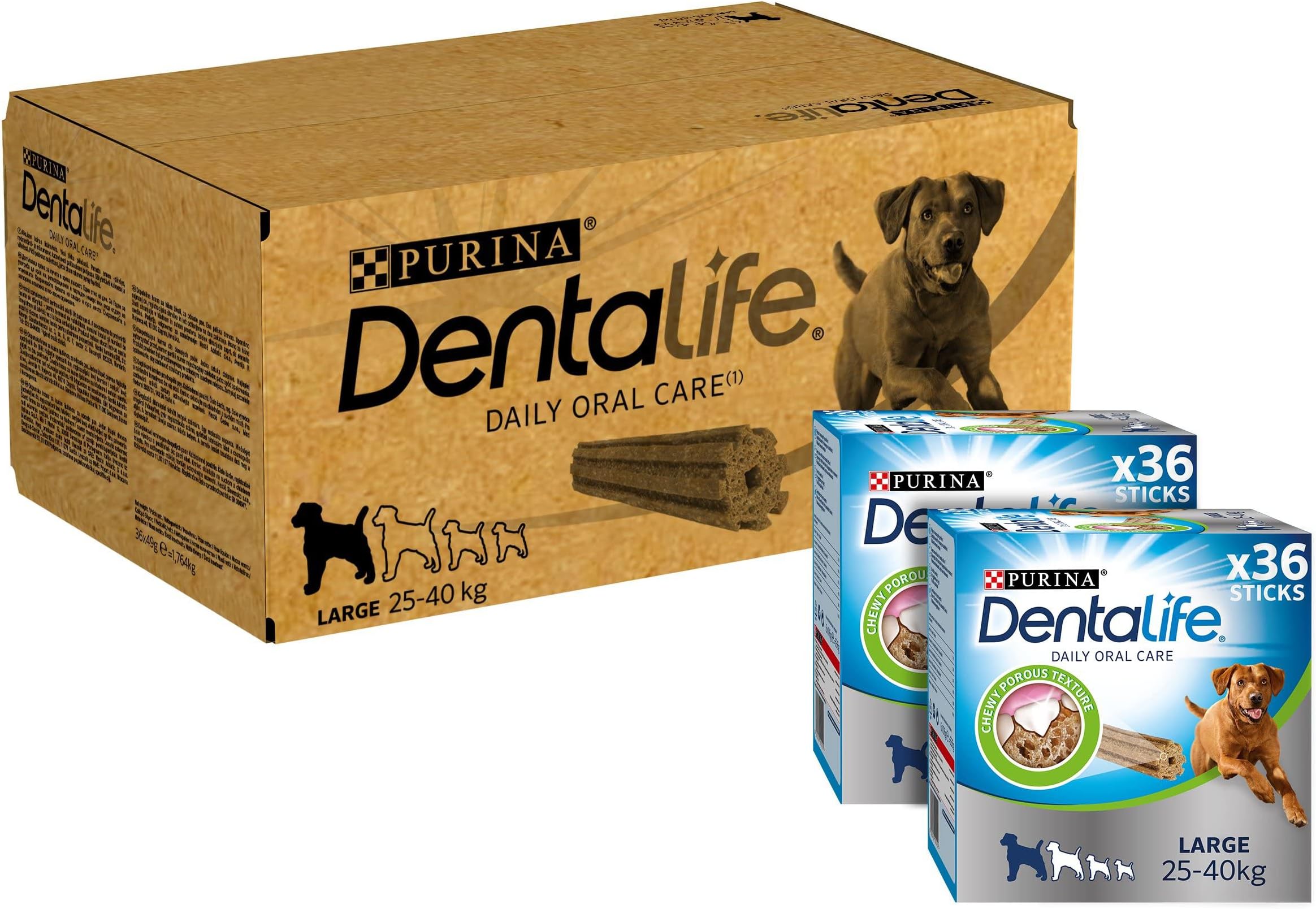 Pedigree DentaStix Dog Chews Large Dog (Pack of 4, Total 112 Sticks ...