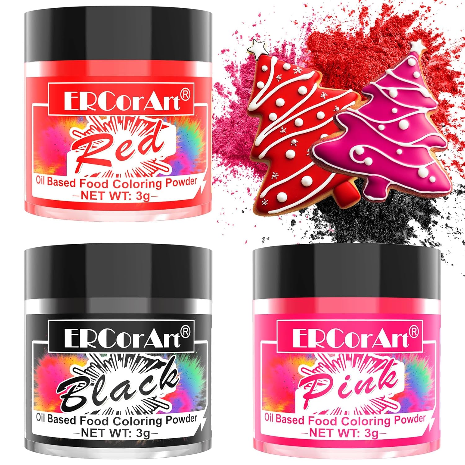 Amazon.com : Oil Based Food Coloring Powder for Chocolate - 3 Colors ...