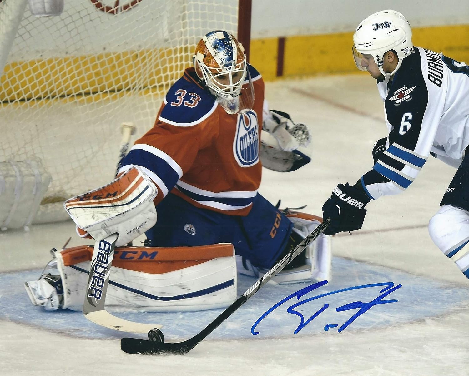 Autographed Cam Talbot Edmonton Oilers 8x10 photo at Amazon's Sports ...
