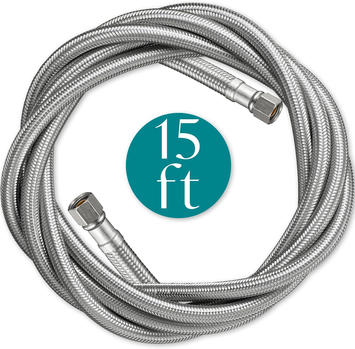 Amazon.com: Refrigerator Water Line for Ice Maker Braided - 15' Pex ...