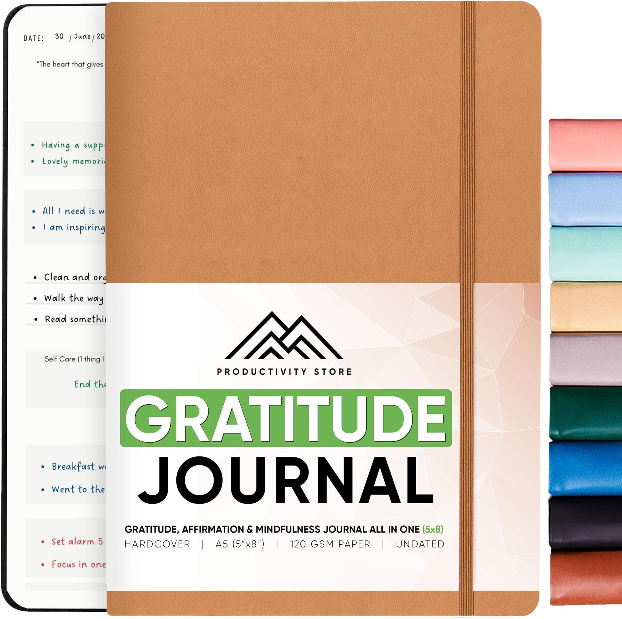 Amazon.com : PRODUCTIVITY STORE Gratitude & Self-Care Journal - Guided ...