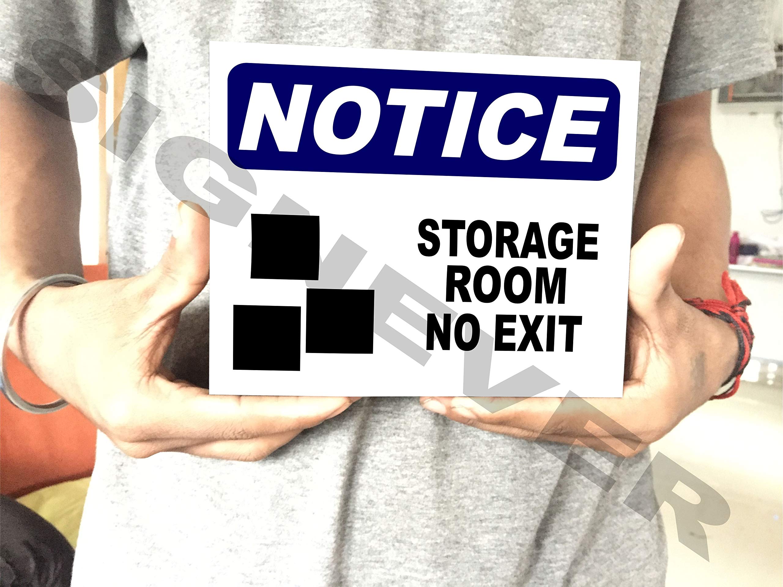 Buy SIGN EVER Storage Room No Exit Sign Board Bank Office Hospital ...