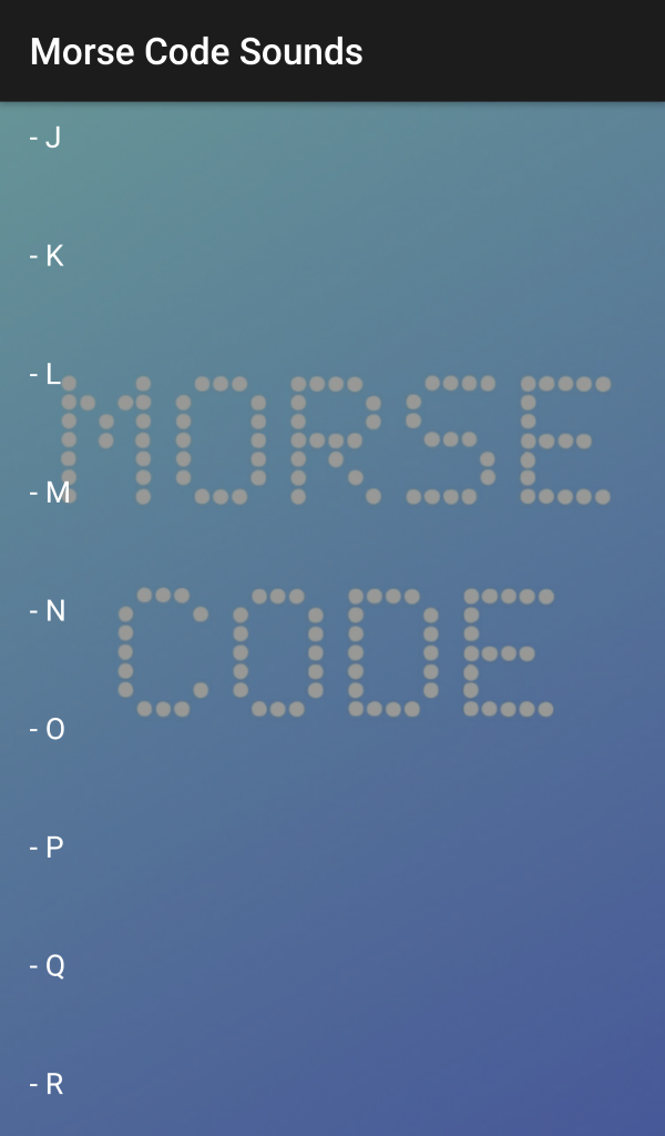 Morse Code Sounds - App on Amazon Appstore