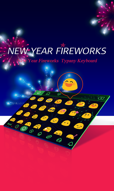 New Year Fireworks Theme&Emoji Keyboard:Amazon.de:Appstore for Android