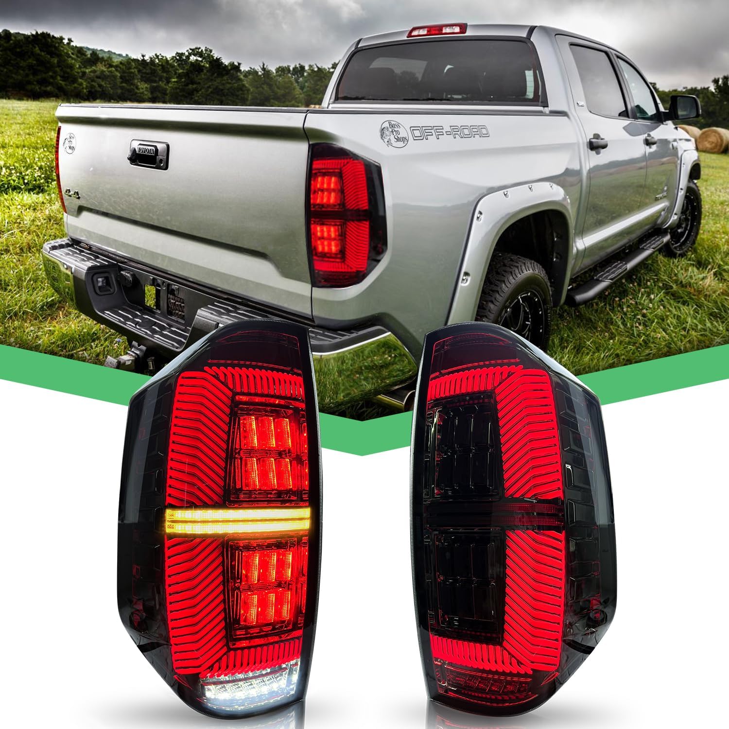 Amazon.com: letsdate LED Tail Lights for Toyota Tundra 2014-2021, Taillights Assembly for Tundra ...