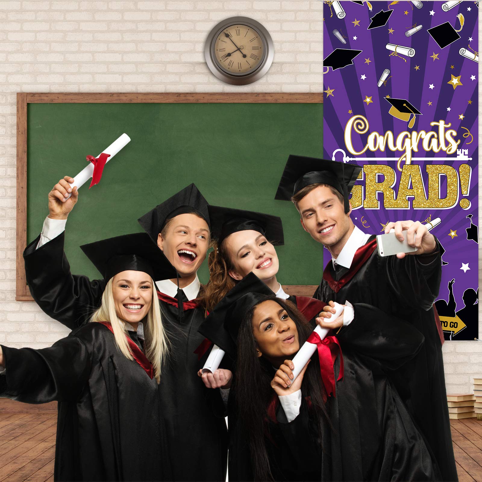 Buy 2022 Graduation Party Decorations, Large Fabric Congrats Graduation ...