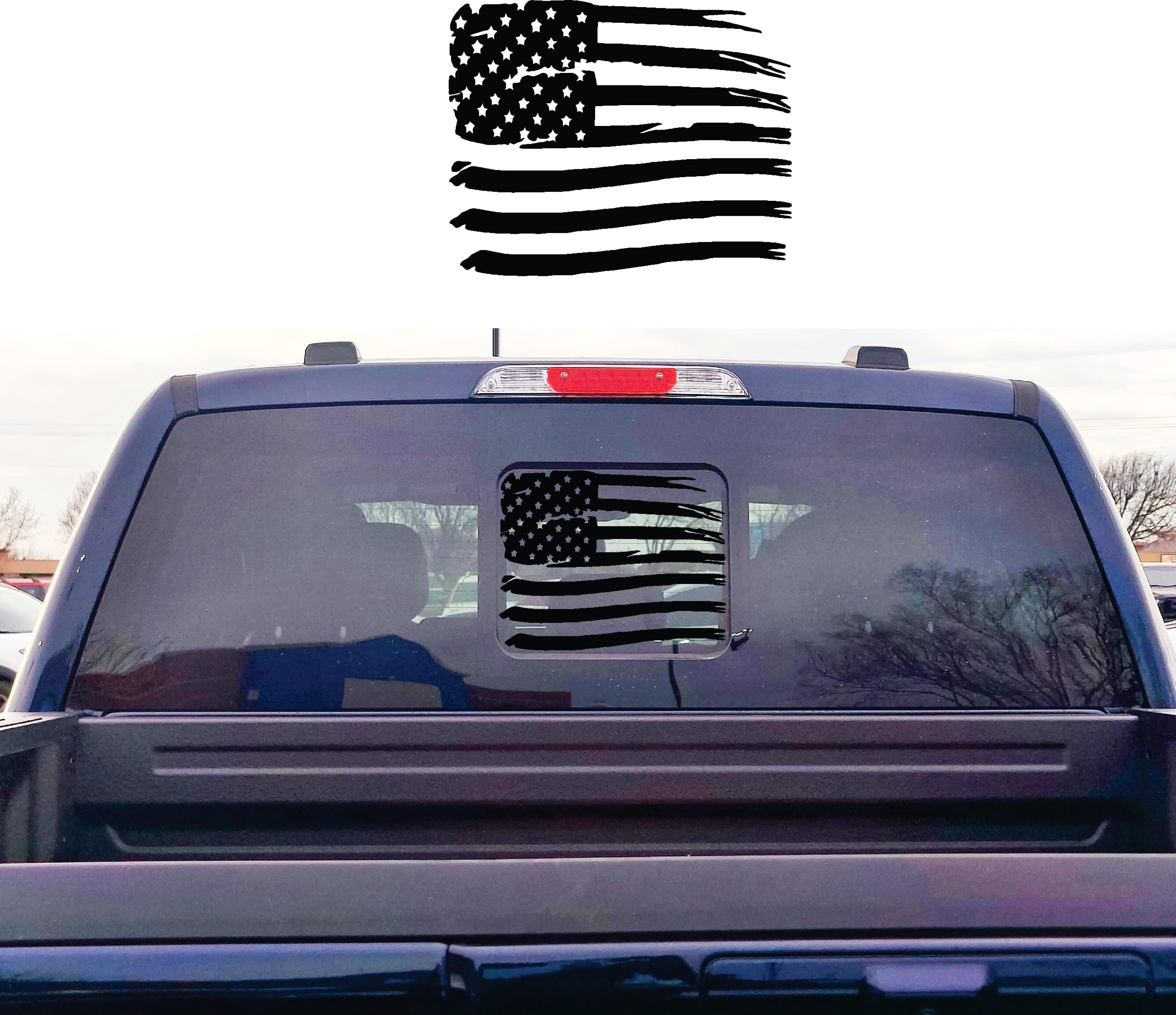 Amazon.com: Yukauto Rear Back Middle Window Decal Fits Ford F150 F250 ...