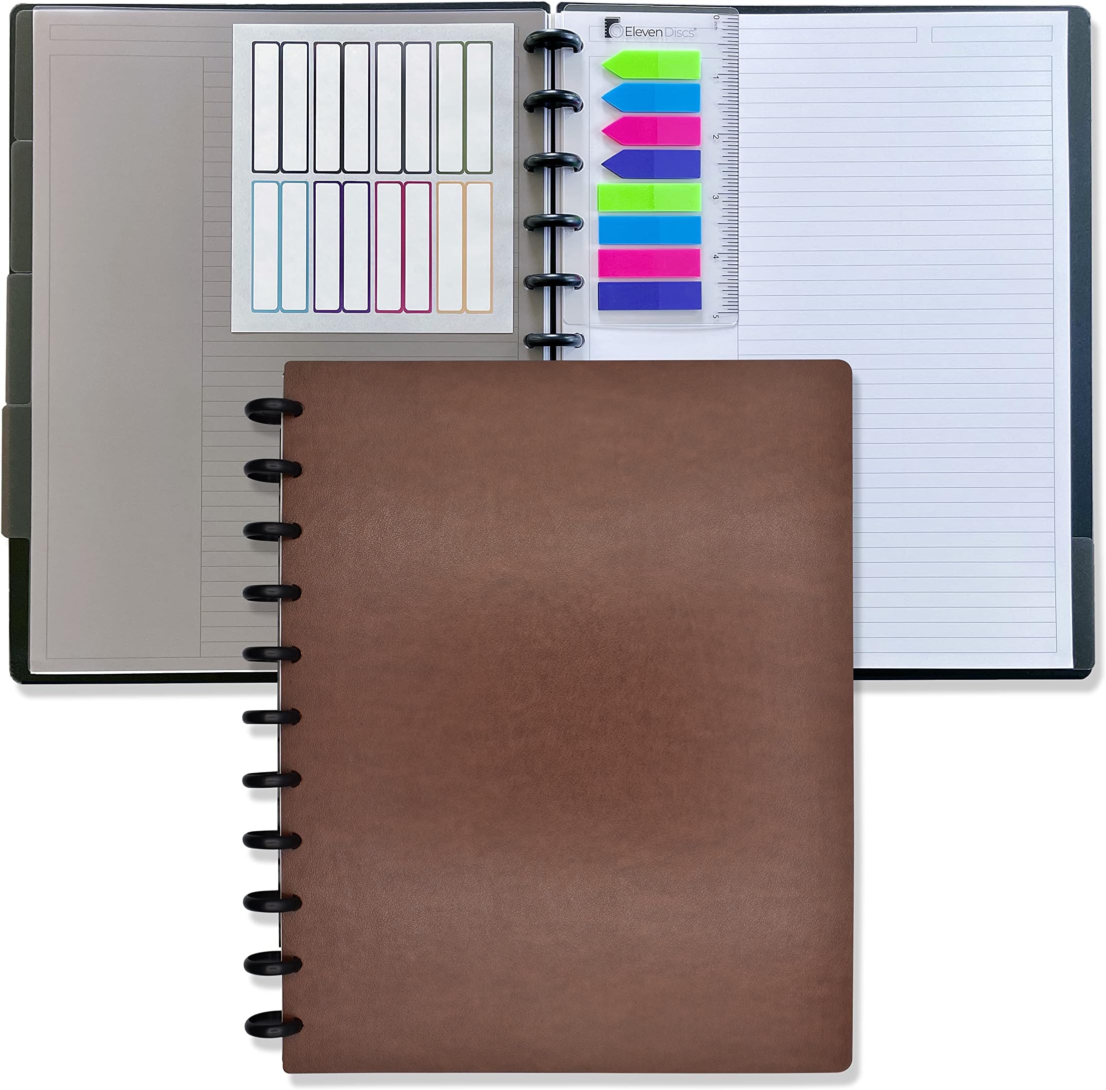 Amazon.com : Arc Customizable Leather Notebook System, 8.5 x 11, Black ...