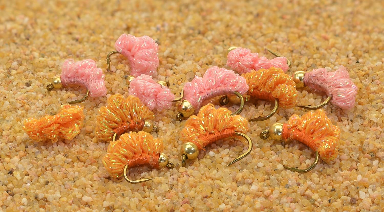 Amazon.com : 12 Flies Tungsten Beaded Crystal Meth Fly Fishing | 2 ...