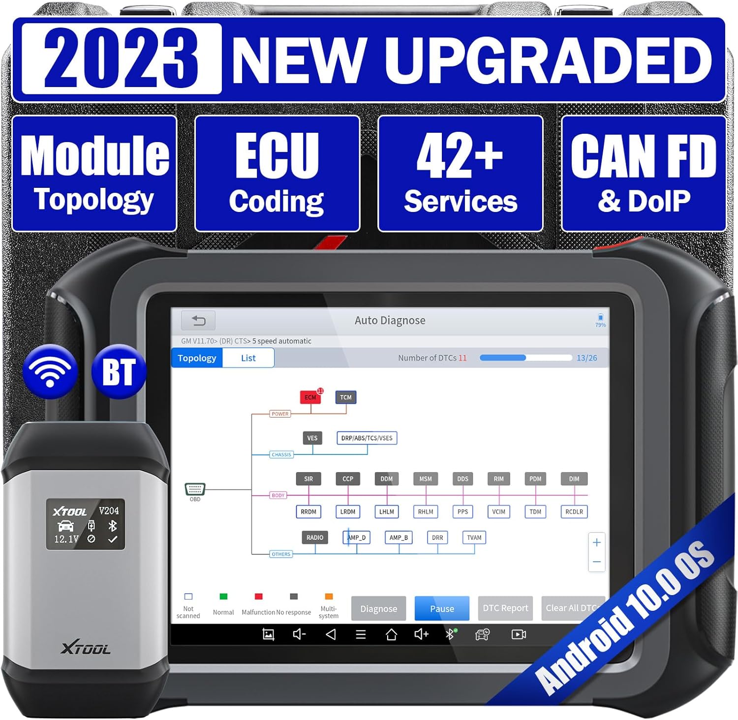 Amazon.com: XTOOL D9 Automotive Diagnostic Tool [2023 New Upgraded ...