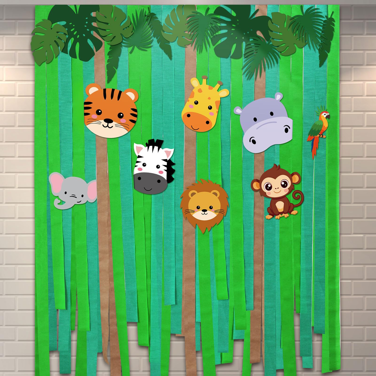 Amazon.com: CroBlissful Jungle Safari Party Decoration Set Streamer ...