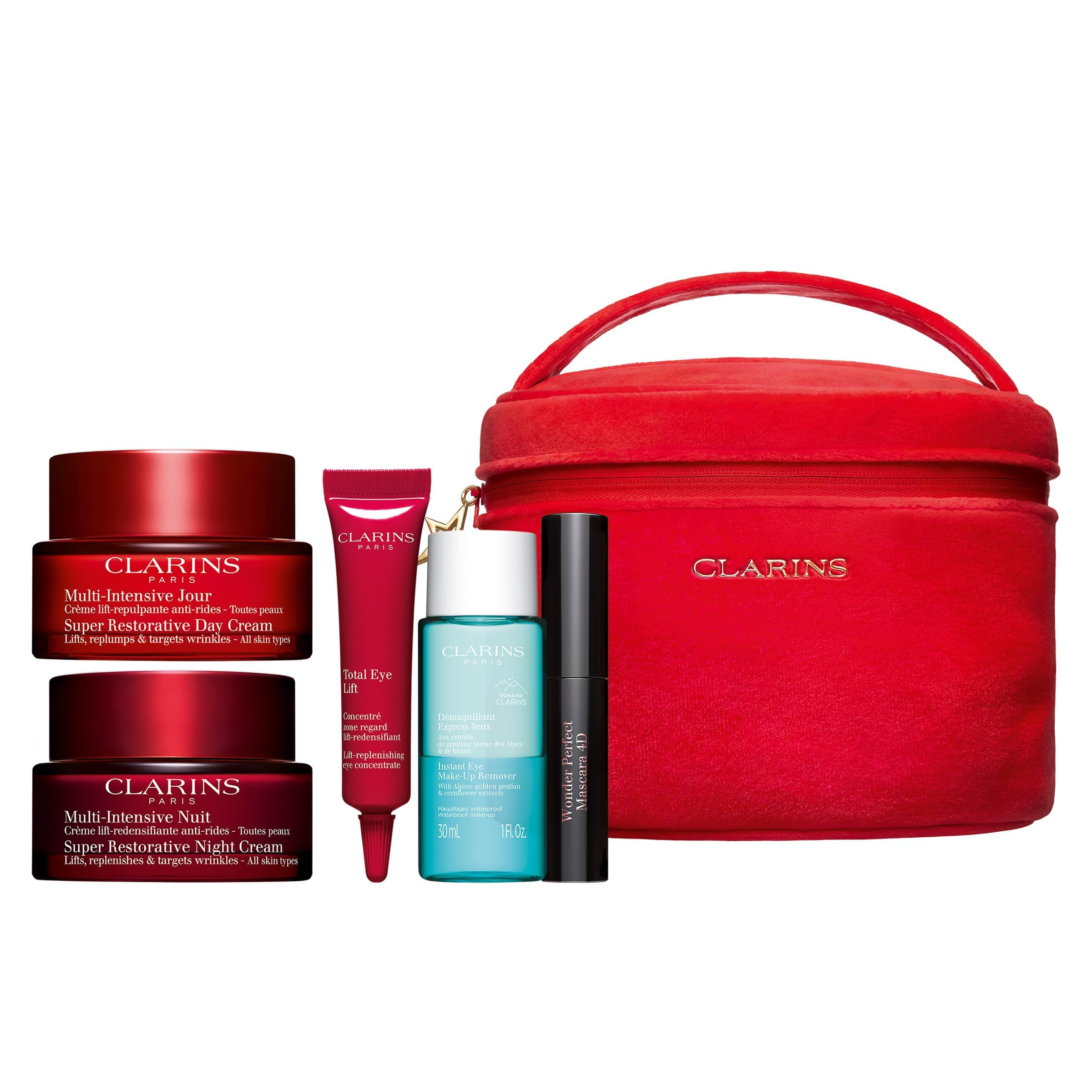 Amazon.com: Clarins Super Restorative Prestige Set | 6-Piece Skincare ...
