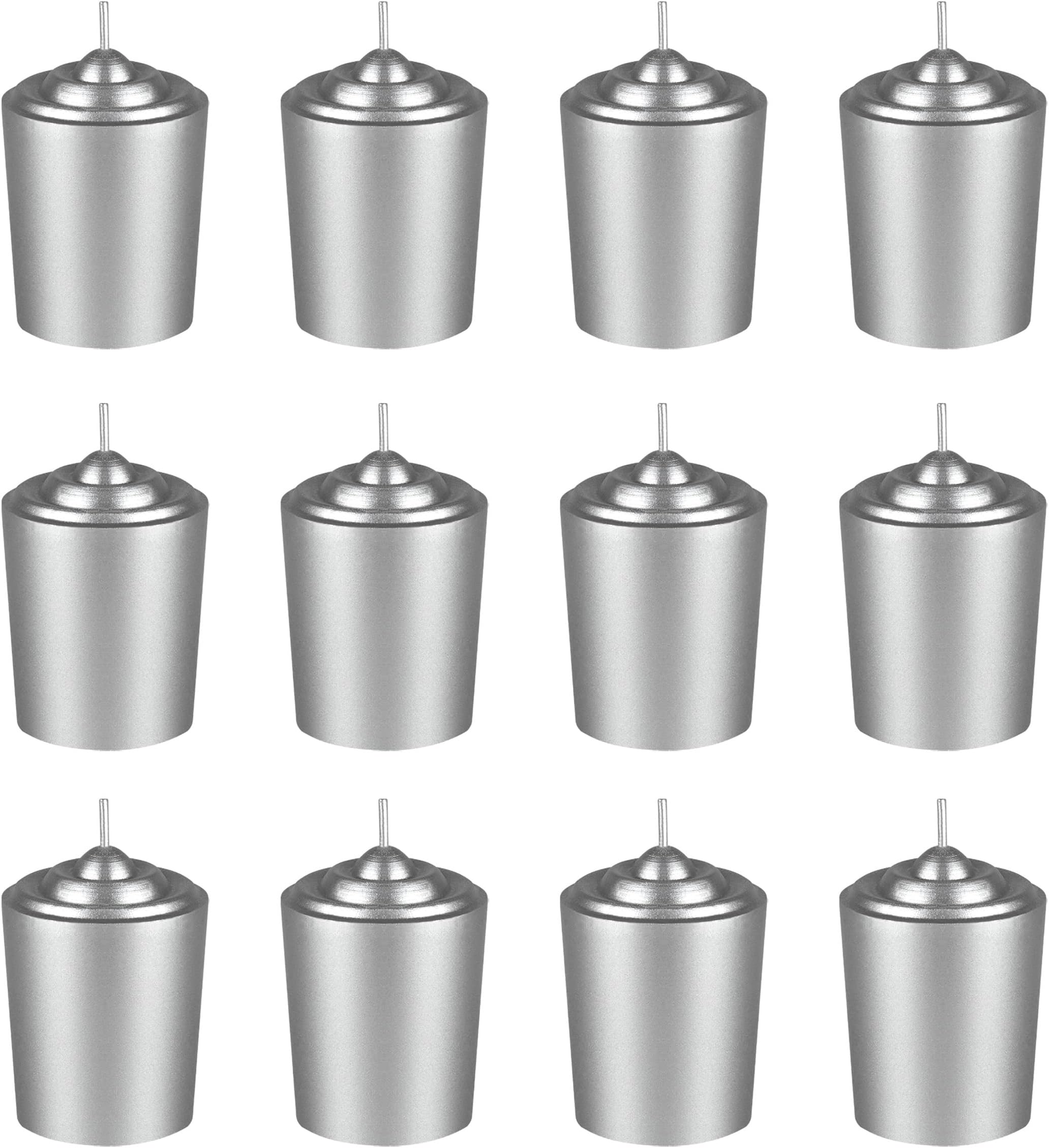 Amazon.com: Zest Candle 12-Piece Votive Candles, Metallic Silver : Home ...
