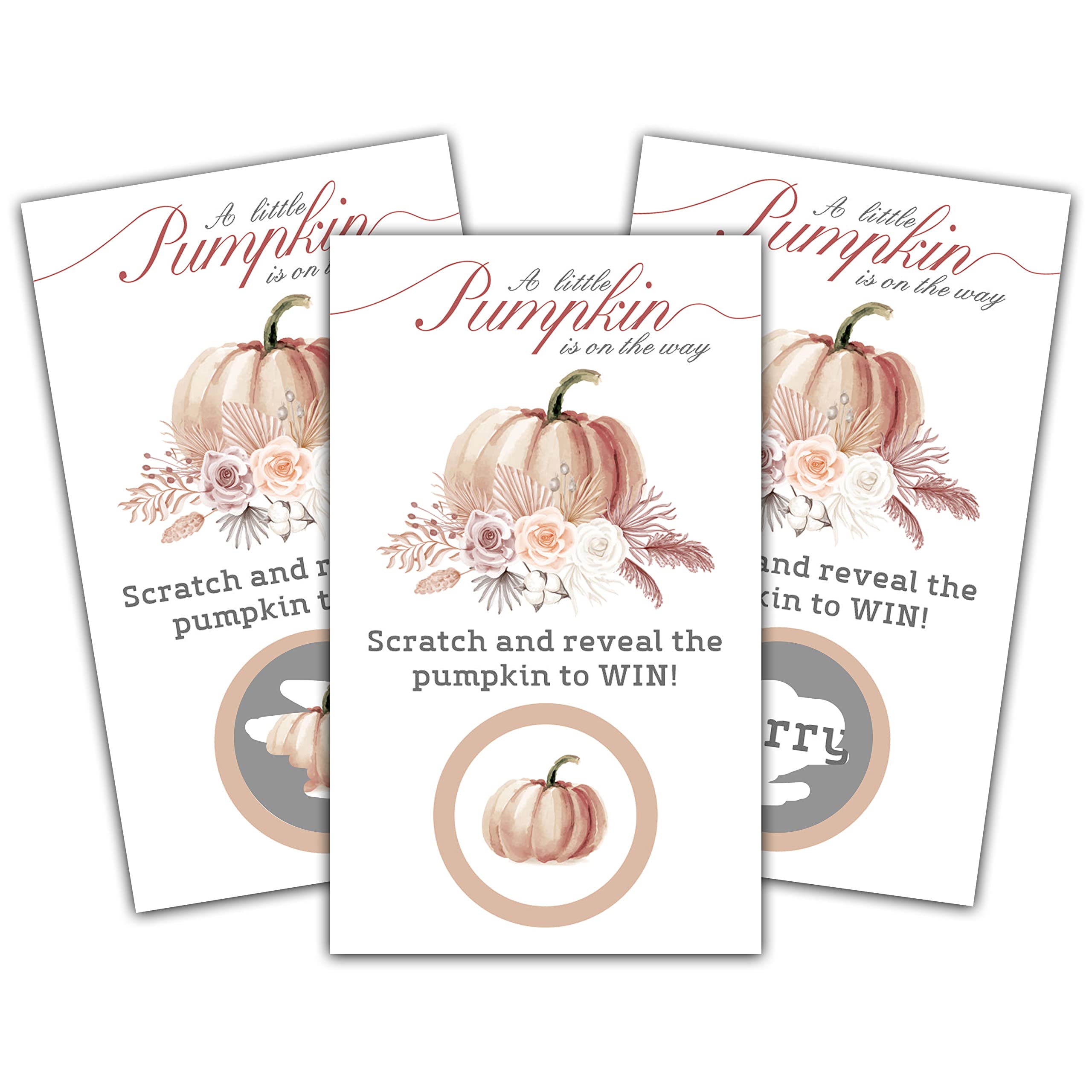 Amazon.com: Thanksgiving Day Scratch Off Game Cards - Pumpkin & Turkey ...