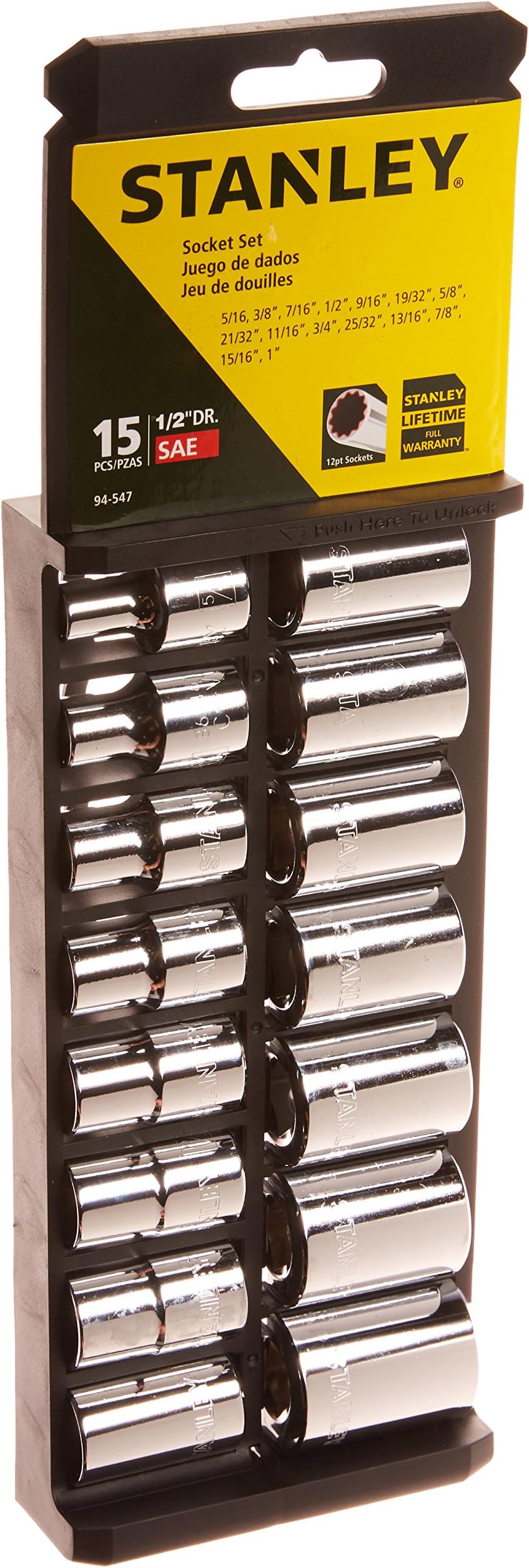 Amazon.com: Stanley Tools 20-Piece SAE Standard/Deep Socket Set, 3/8 ...