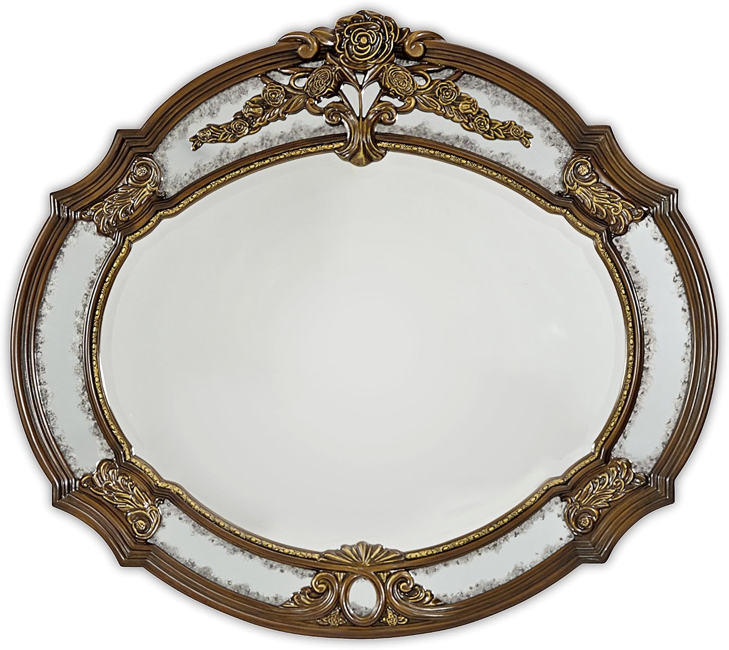 Amazon.com - Michael Amini Oppulente Sideboard Mirror, Sienna Spice ...