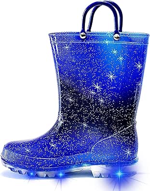 Amazon.com: Greentiming Toddler Rain Boots for Girls Boys, Light Up ...