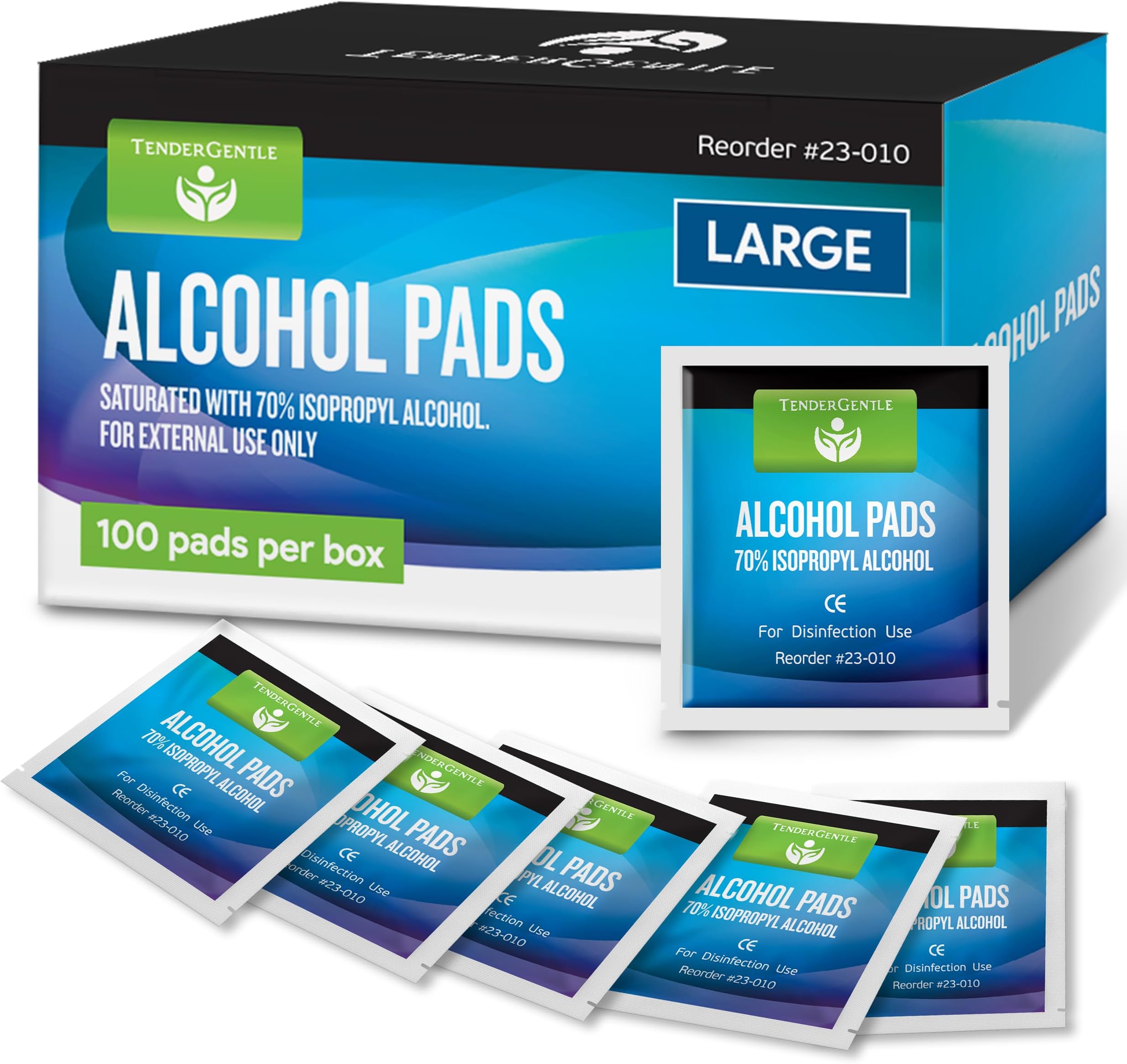 Amazon.com: Alcohol Wipes Individually Wrapped - 100 Sterile Alcohol Prep Pads Saturated with 70 ...