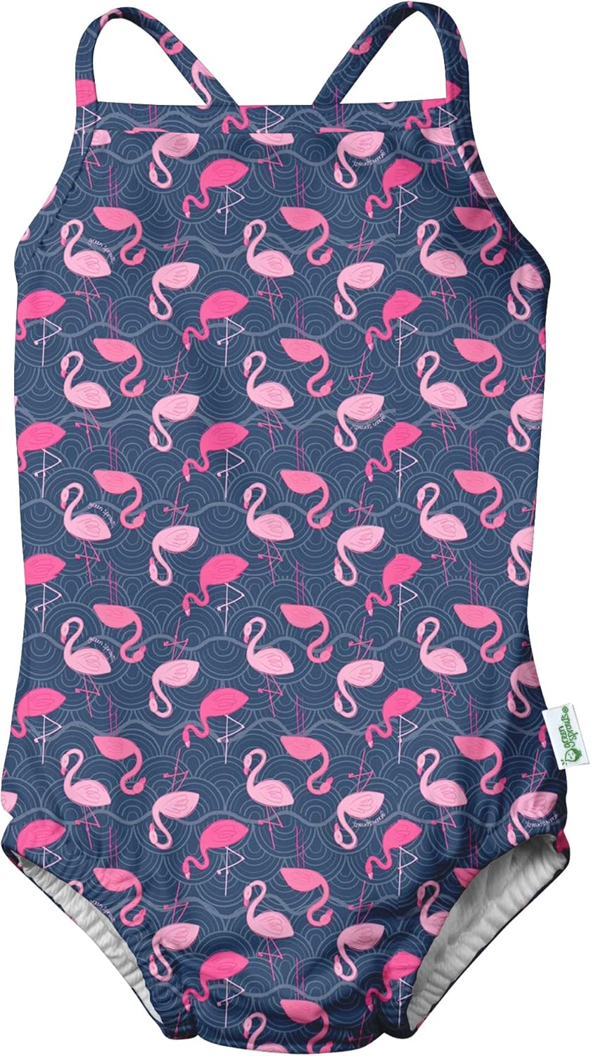 Amazon.com: Green Sprouts Eco Swimsuit with Built-in Diaper | Baby ...