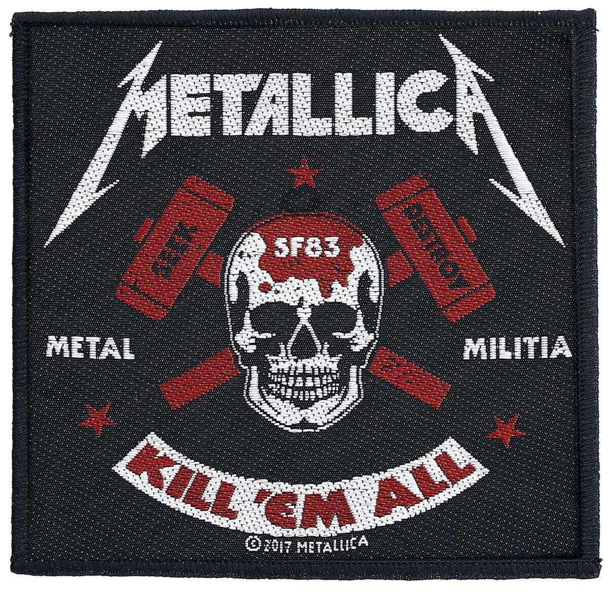 Amazon.com: Metallica Standard Patch: Metal Militia (loose): Clothing ...