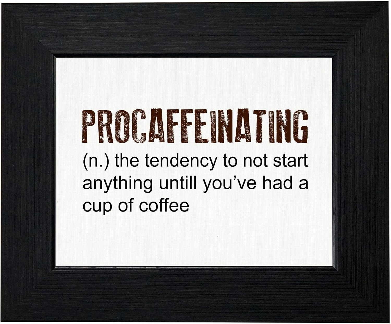 Amazon.com: Hollywood Thread Procaffeinating - Coffee First Funny ...