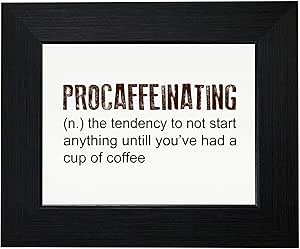 Amazon.com: Hollywood Thread Procaffeinating - Coffee First Funny ...