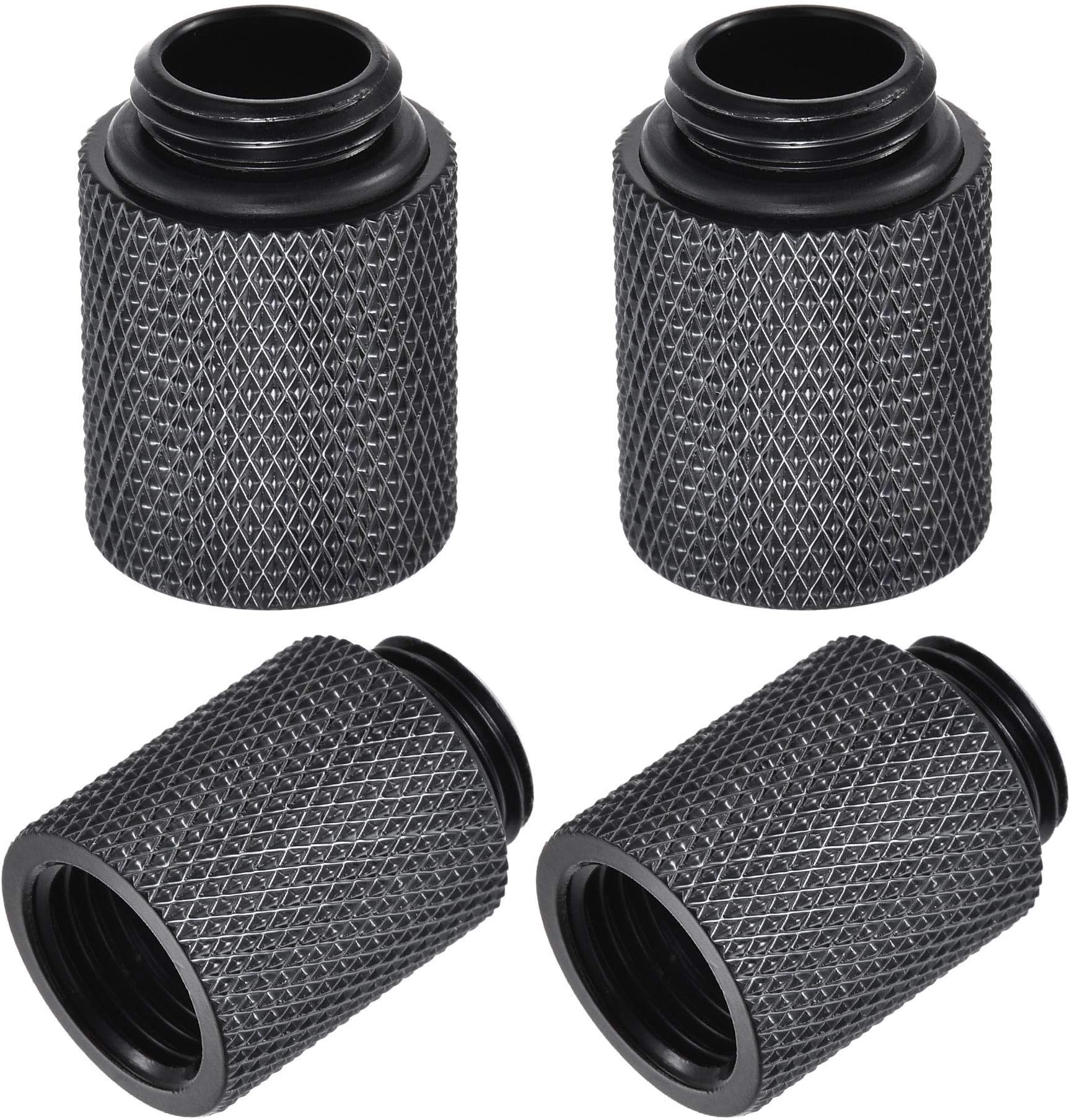 Amazon.com: Uxcell 4-Pack Male to Female Extender Fitting G1/4 x 20mm ...