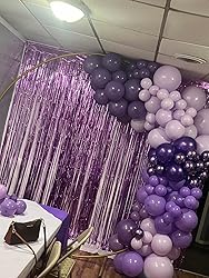 Amazon.com: Lyzzglobo Purple Balloon Garland Kit, 183pcs Pastel Pearl ...