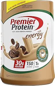 Amazon.com: Premier Protein Powder, Cafe Latte , 30g Protein, 1g Sugar ...