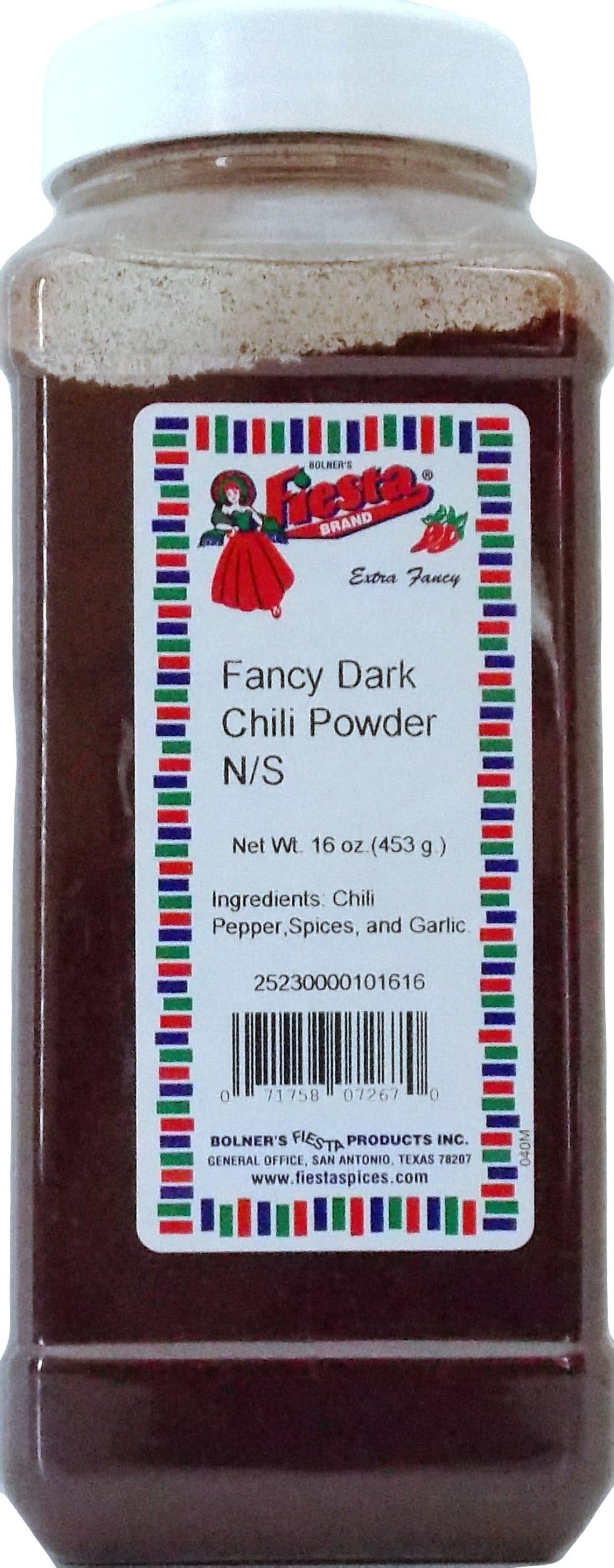 Amazon.com : Bolner's Fiesta Extra Fancy Dark Chili Powder, 16 Oz ...