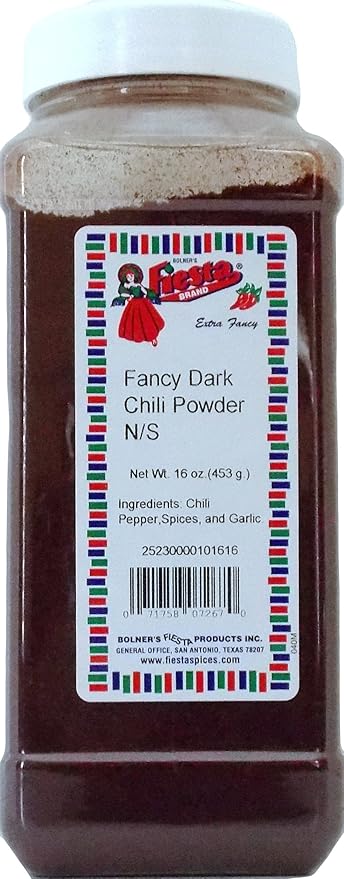Amazon.com : Bolner's Fiesta Extra Fancy Dark Chili Powder, 16 Oz ...