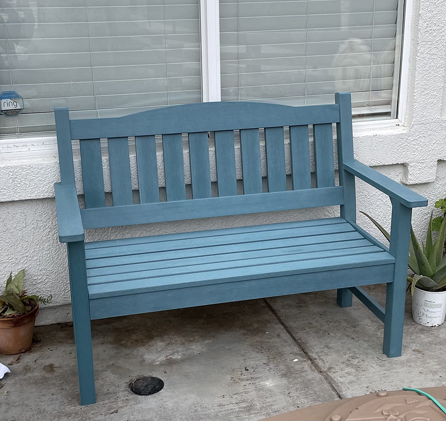 $34/mo - Finance ACUEL Garden Bench, Poly Lumber Outdoor Bench ...
