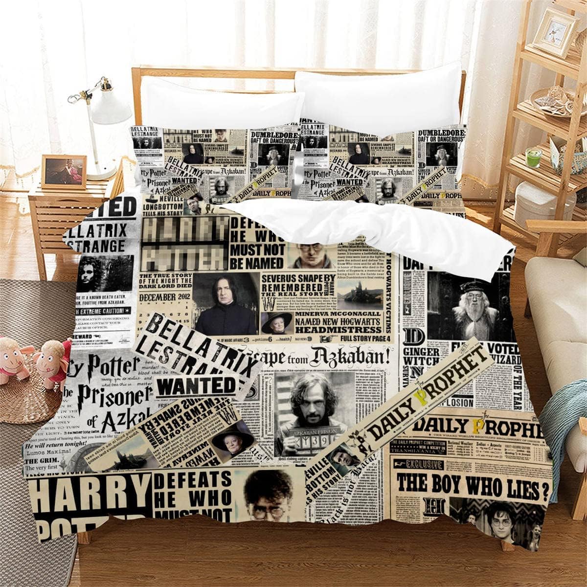 Amazon.com: DOATS Castle Duvet Cover Magical Witchcraft Comforter Cover ...