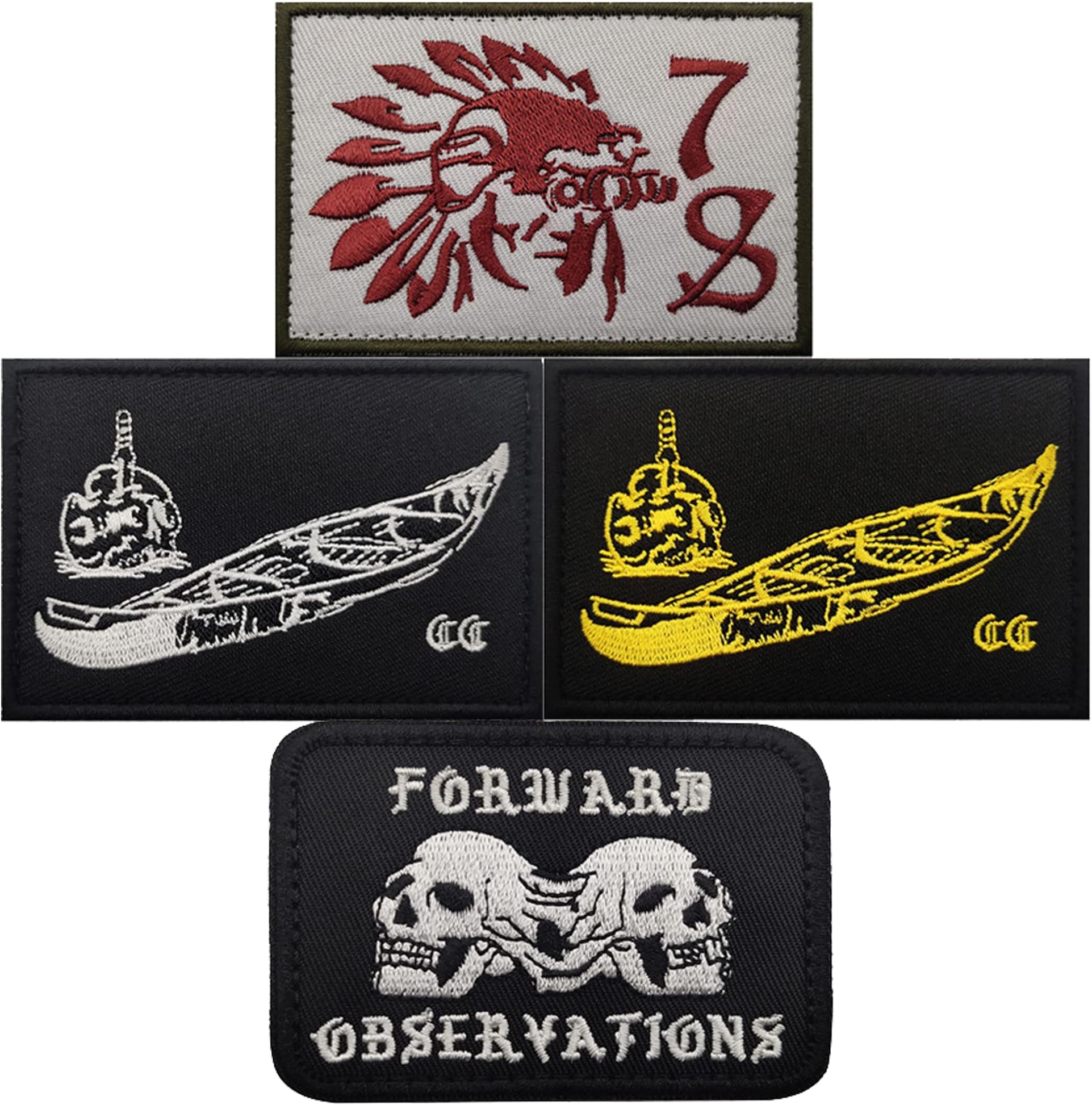 Amazon.com: 2 PCS AliPlus Blackbeard Pirate Patches Crusaders Slay ...