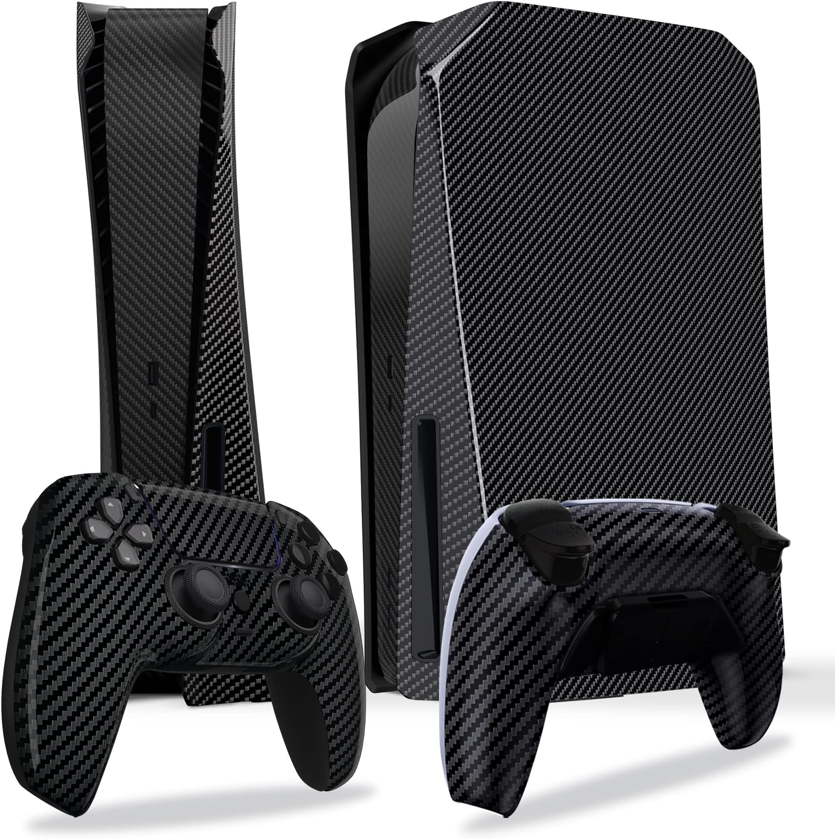 Amazon.com: eXtremeRate eXcover Graphite Carbon Fiber Top Bottom Cover ...