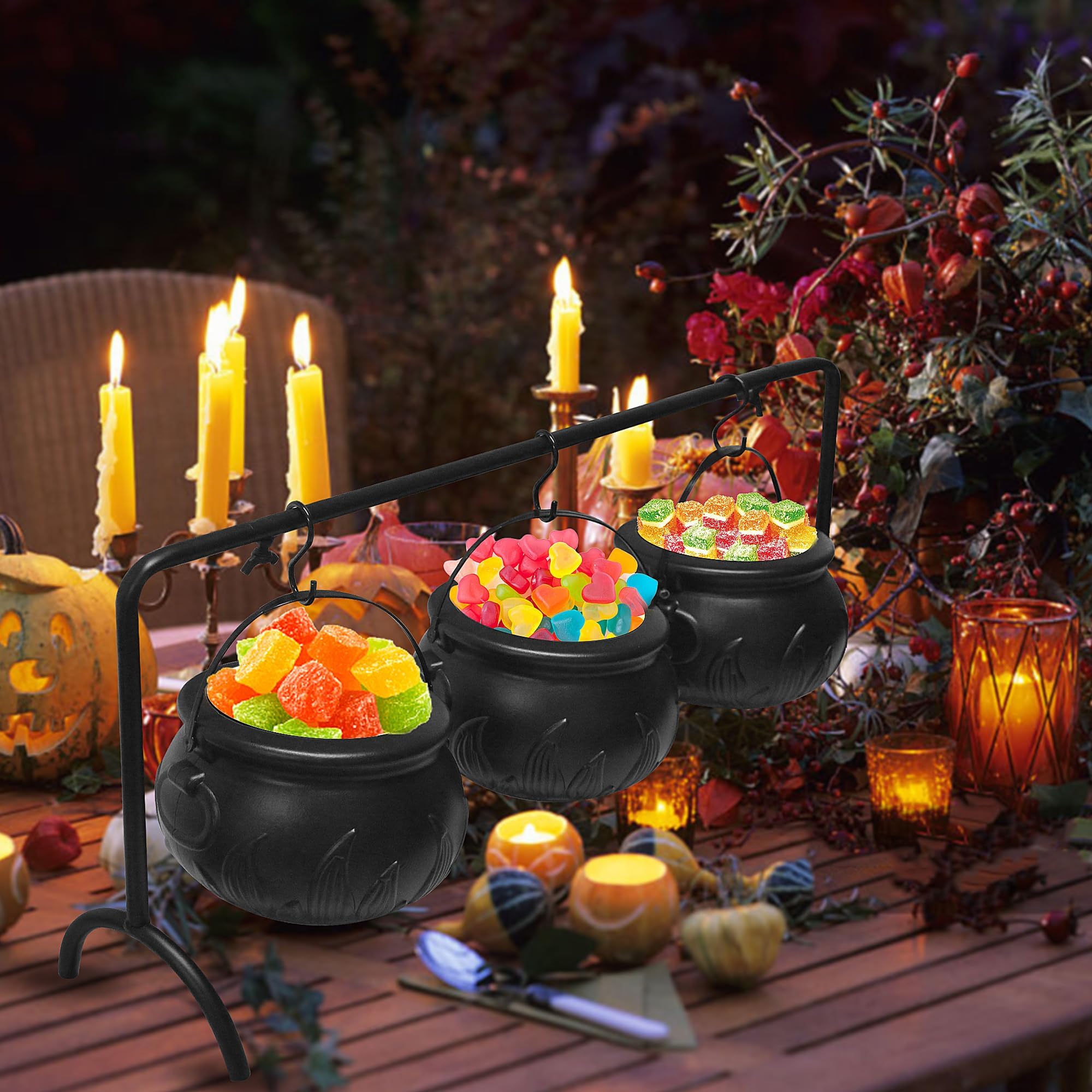 Amazon.com: Halloween Decor - Large Witches Legs Candy Bowl - with Set ...