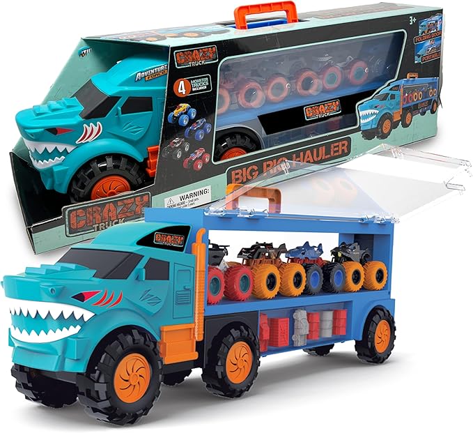 Amazon.com: Nature Bound Crazy Truck Big Rig Monster Truck Hauler for ...