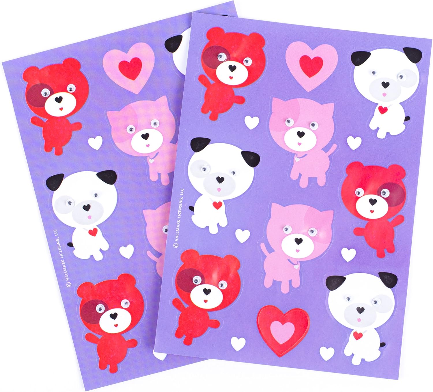 Amazon.com: Hallmark Stickers 20 Count (Googly Eye Pets) : Toys & Games