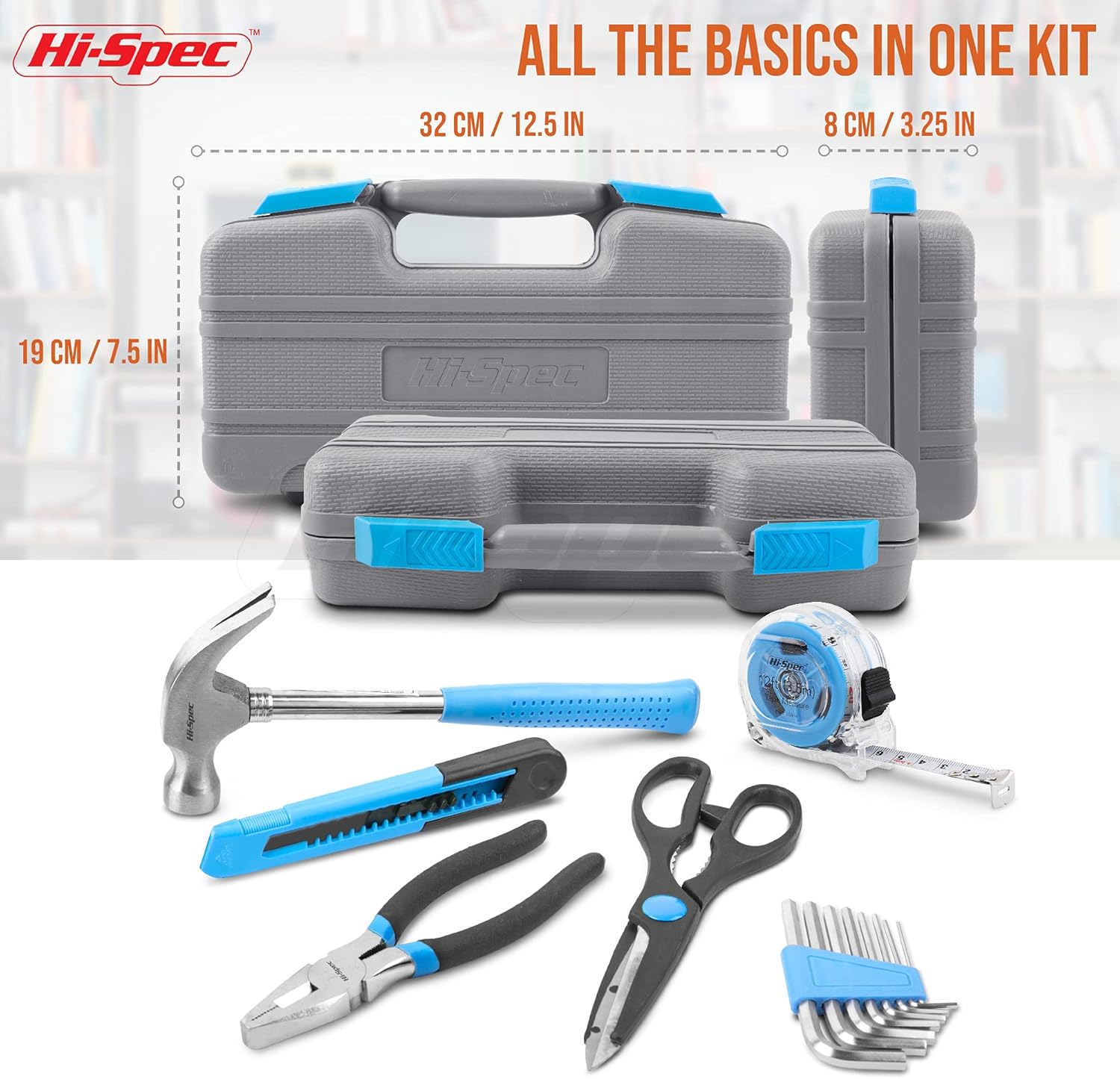 Hi-Spec 40 Piece Home & Office Tool Kit Set. Easy DIY & Repairs with ...